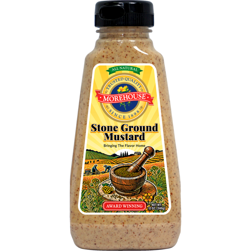 Morehouse Stone Ground Mustard 12oz - Morehouse Foods