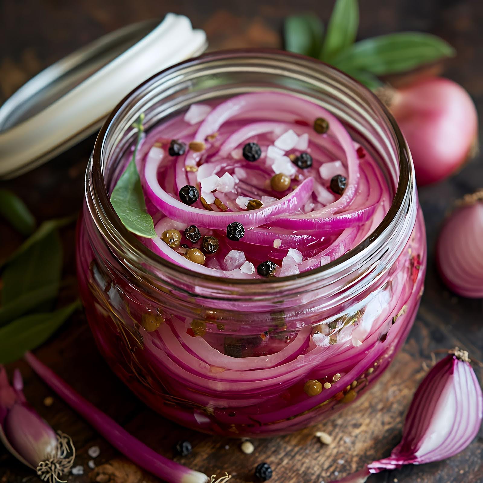 Quick Atomic Pickled Onions Recipe w/ Extra Hot Horseradish Kick